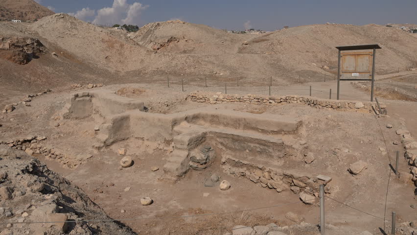 Excavated Archaeological Site in Jericho, Stock Footage Video (100% ...