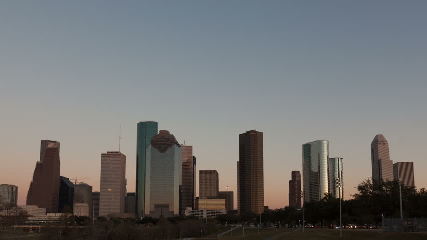 Houston, Texas - November 20, 2013 - Timelapse Of Downtown Houston ...