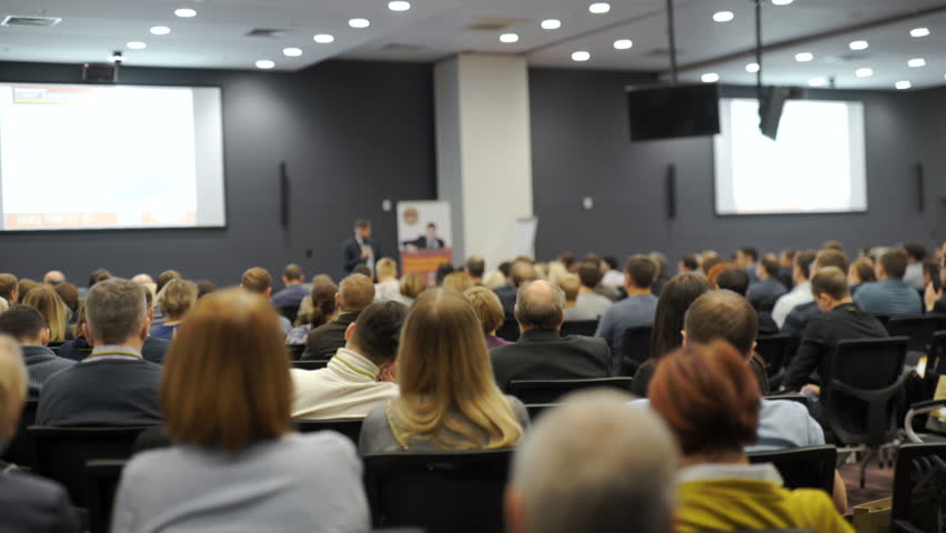 Business People Seminar Conference Meeting Stock Footage Video (100% ...