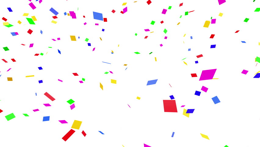 Animation Of Colorful Confetti Falling Stock Footage Video 4358981 | Shutterstock