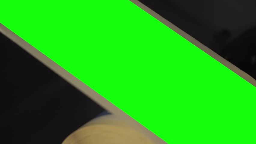 Green Screen Paper Printing Stock Footage Video (100% Royalty-free ...