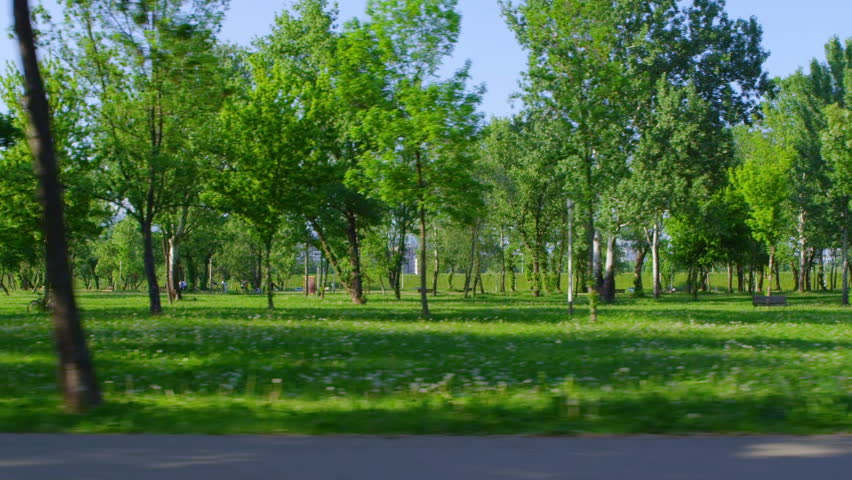 Small Town Residential Street And Sidewalk For Use As Green Screen ...