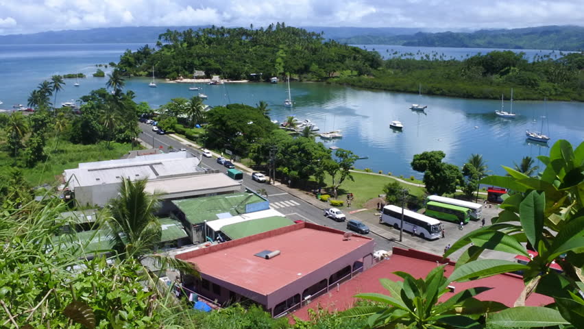 SUVA, FIJI - JAN 06 2017:Aerial View Of Suva City Center, Fiji. Suva Is ...
