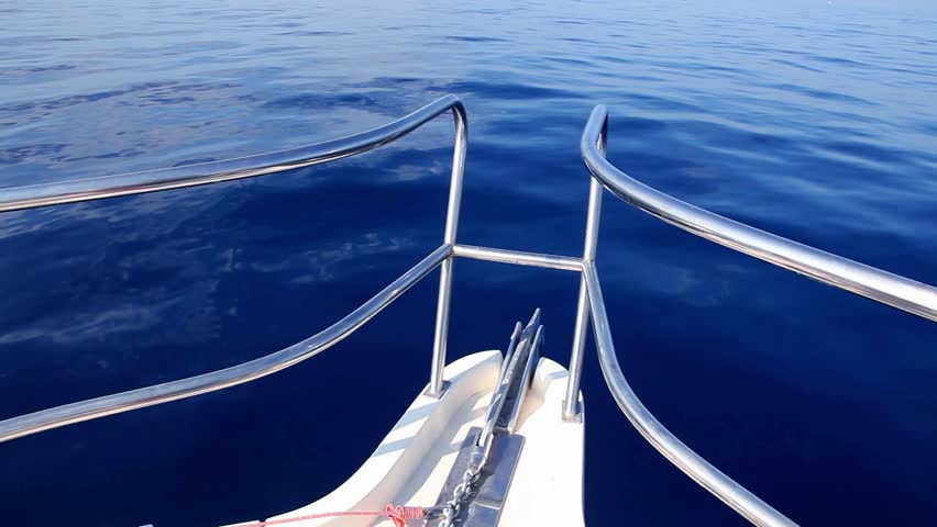 Stock video of boating in blue ocean sea view | 2421695 | Shutterstock