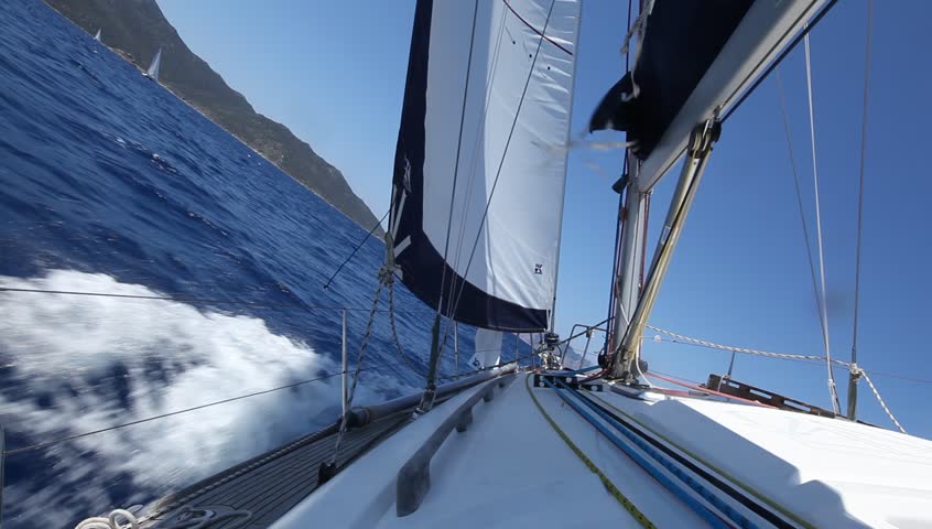 Stock video of sailing in the wind through the | 2445695 | Shutterstock