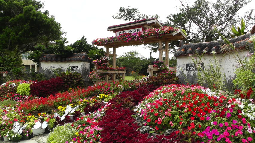 Stock video of japanese garden and elementary school entrance | 2470295 ...