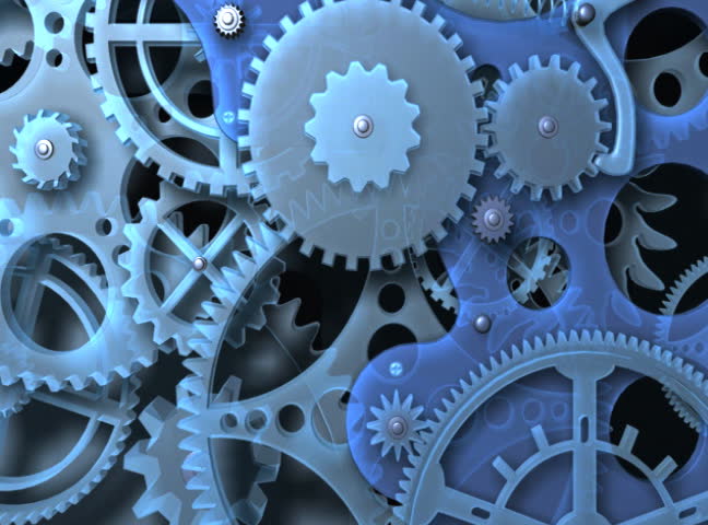 Abstract Gold Clockwork. 3d Animation Stock Footage Video 2506793 ...