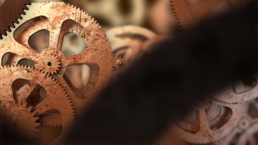 Clock Minute, Second And Hour Hands Moving Fast. Animated Clock In ...