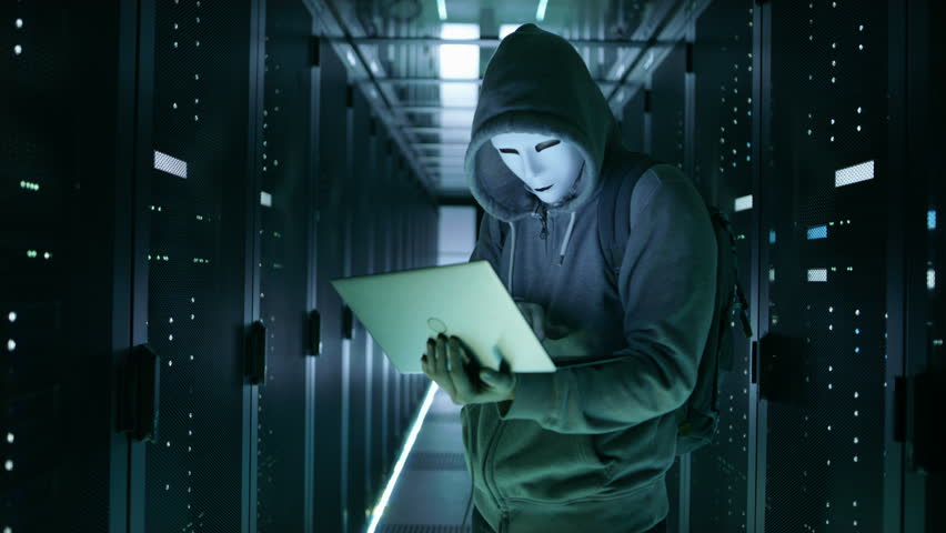 Stock video of close-up shot of a masked hacker | 25324265 | Shutterstock