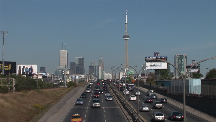 Toronto, Canada - CIRCA October, 2007: Wide Shot Of Heavy Traffic ...
