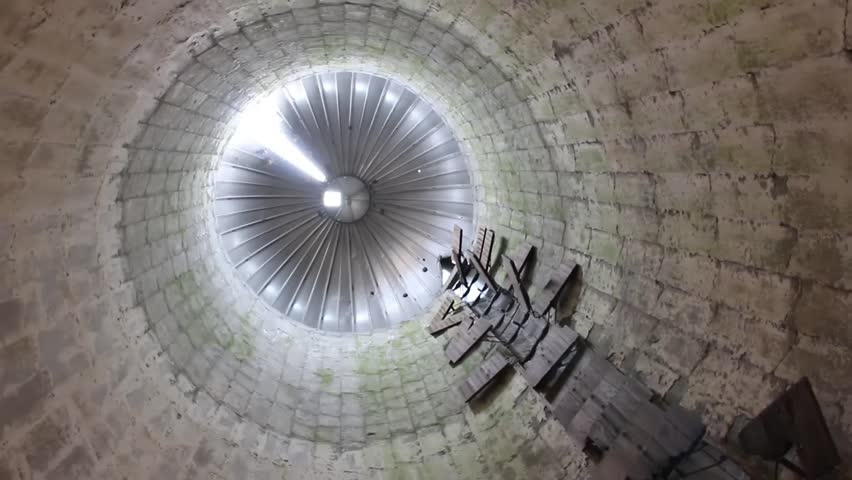 Silo Ceiling Shot. Slight Camera Stock Footage Video (100% Royalty-free ...