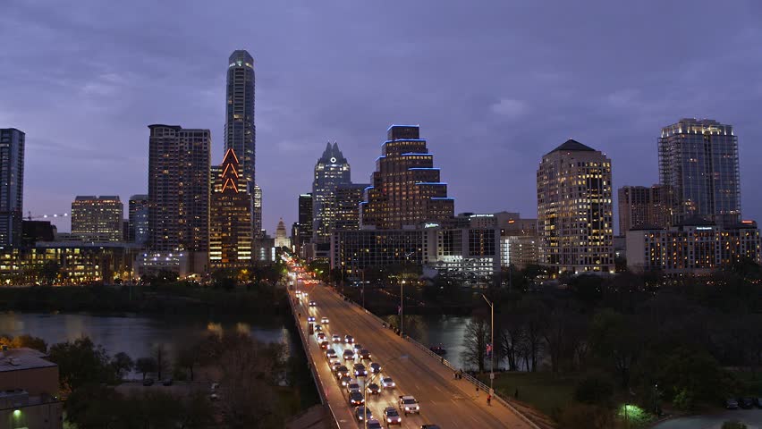 Lake and landscape and Austin Skyline, Texas image - Free stock photo ...