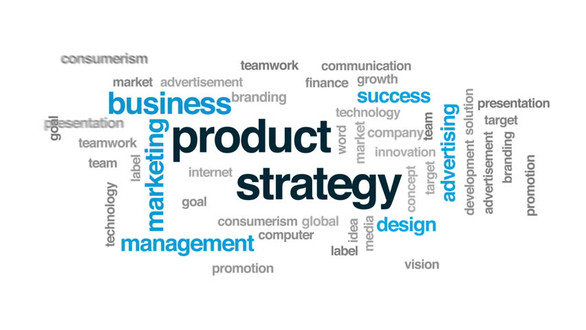 Product Strategy Animated Word Cloud, Stock Footage Video (100% Royalty ...