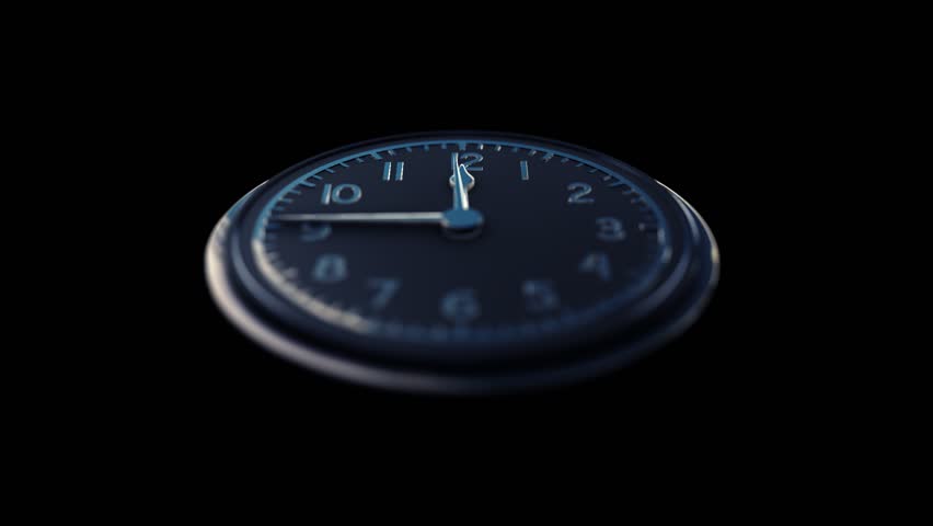 Animated Clock Counting Down 12 Stock Footage Video (100% Royalty-free ...