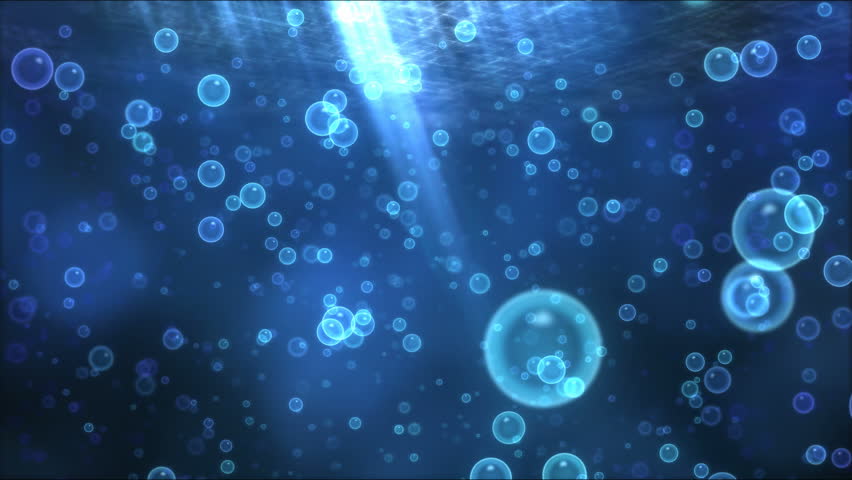 Stock Video Clip of Underwater Travel Animation with Bubbles - Loop ...