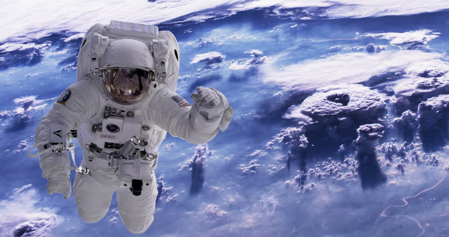Astronaut Spacewalk Eva Above Earth Stock Footage Video (100% Royalty ...