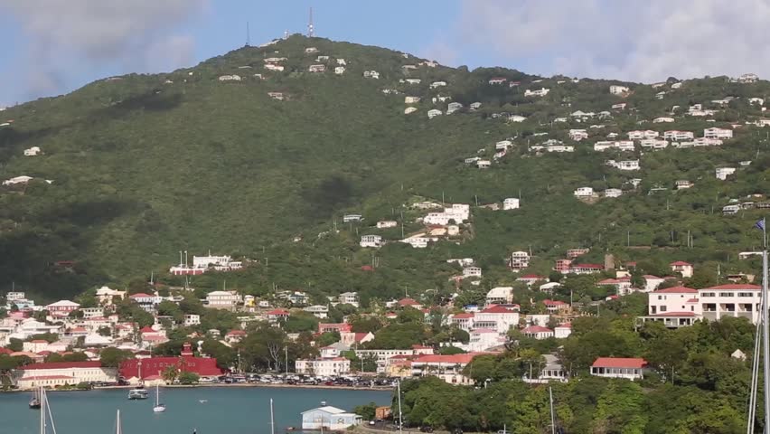Big Yachts In The St. Thomas Harbor. Stock Footage Video 6218897 ...