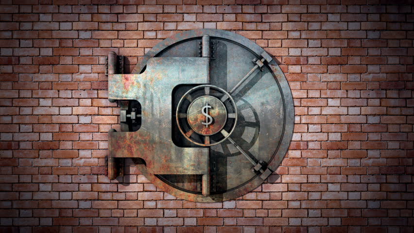 Stock Video Clip of Opening an old empty vault. Entering in | Shutterstock