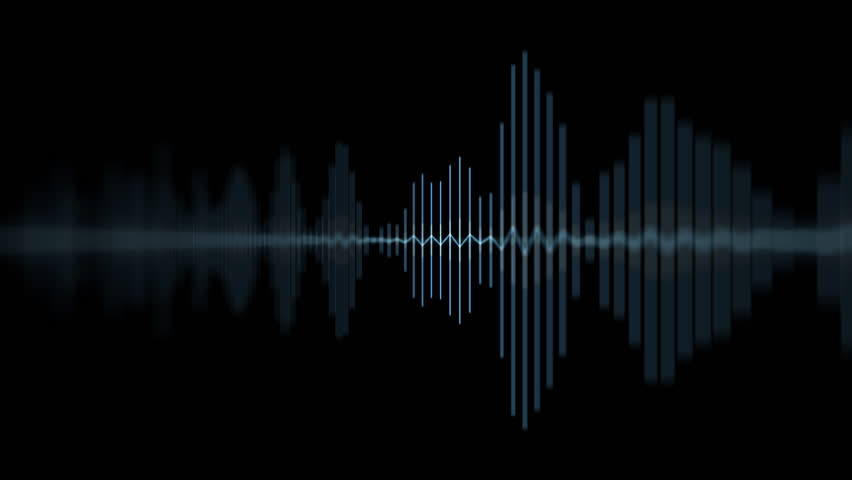 Blue Audio Waveform Spectrum Stock Footage Video (100% Royalty-free ...