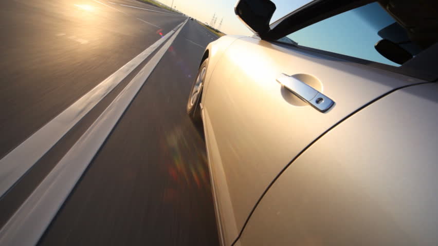 Dividing Strip and Cars Going Stock Footage Video (100% Royalty-free ...