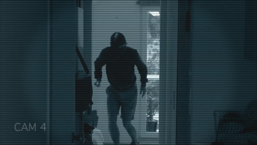 Scary Security Video Shows Hooded Intruder With Knife At Night: Hooded ...