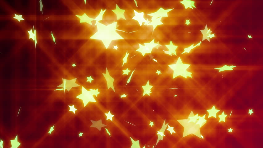 Explosion Of Stars Over Red Background, HD CG Animation Stock Footage ...