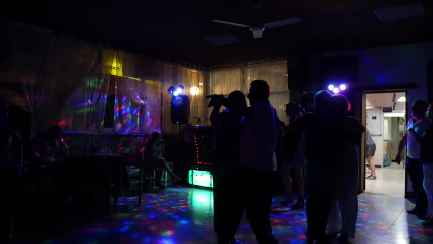KIEV, UKRAINE, AUGUST 12, 2012: Young Couple Dancing On The Dance Floor ...