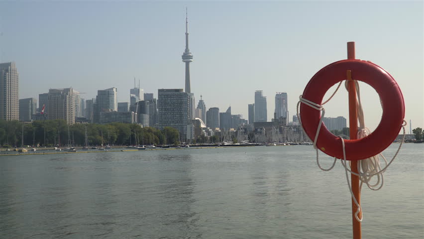 Skyline of Toronto from across the lake in Ontario, Canada image - Free ...