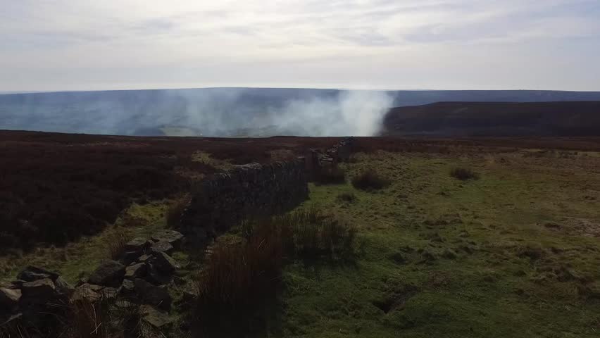 Winter Snow On The North Yorkshire Moors National Park, England. A ...