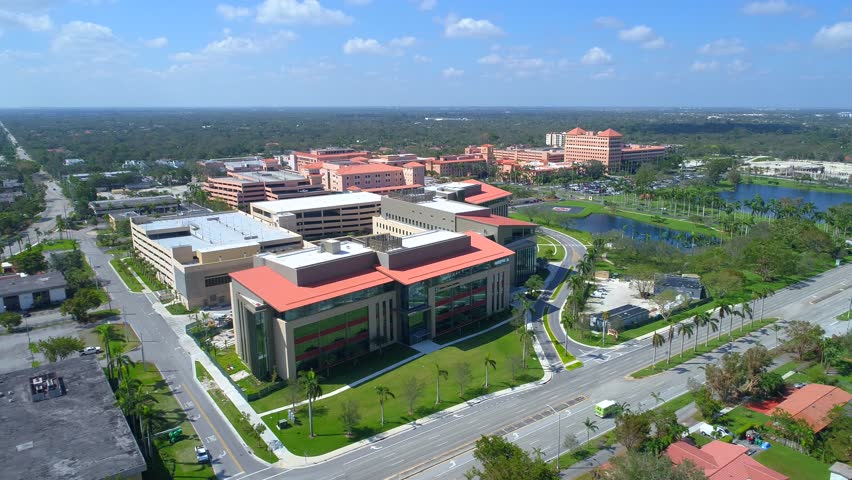 Baptist Hospital Miami Aerial Video Circa 2014 Stock Footage Video ...