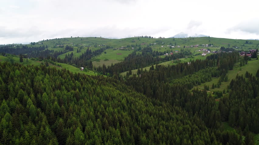Beautiful Valley From Mountain Forest Overlook. Uinta National Forest ...