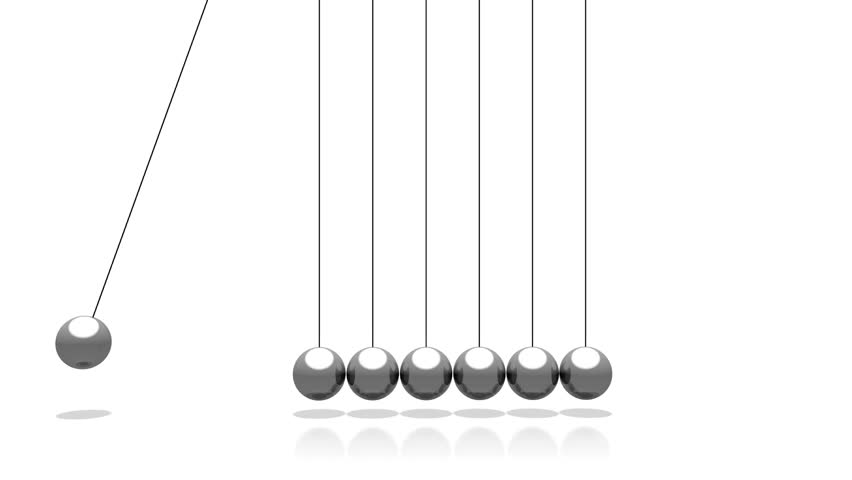 Balancing Bulb-like Pendulum Balls On Wires. Newton's Cradle. Idea ...