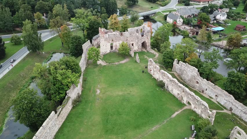 Aerial Footage Of Rattin Castle In Ireland, Built In The 16th Century ...