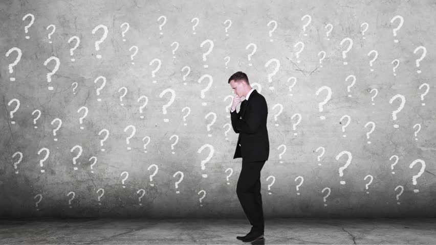 Confused Caucasian Businessman Walking Back Stock Footage Video (100% ...