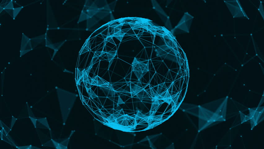 Stock video of beautiful. futuristic world. the sphere consists ...