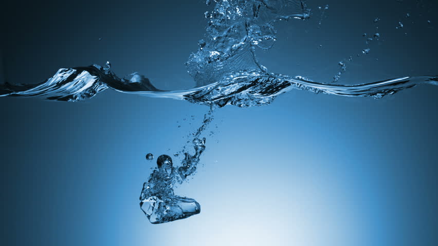 Water Flow (cg Slow Motion Water With Alpha Matte, Full Hd) Stock ...
