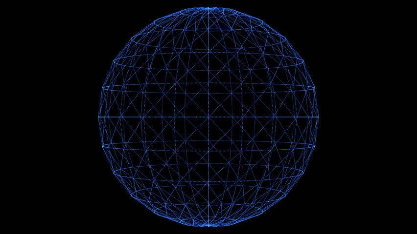 Plexus Style Loop Rotate Sphere Animation Cycle White Dots And Lines 8146