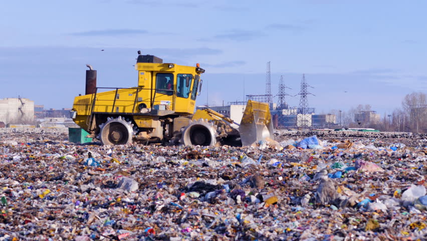 Waste, Garbage, Dump, Rubbish 4k. Stock Footage Video (100% Royalty ...