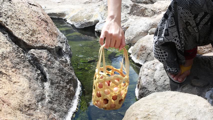 Women are Making Eggs Onsen Stock Footage Video (100% Royalty-free ...