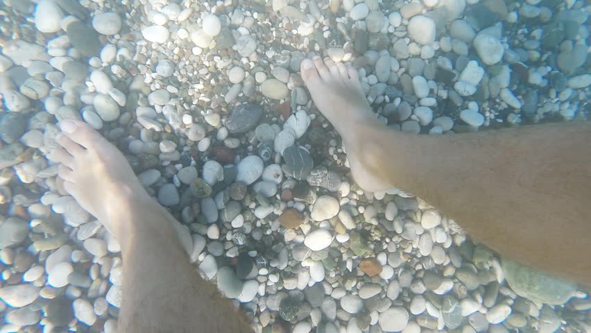 Little Fish Bites Male Leg. Stock Footage Video (100% Royalty-free ...