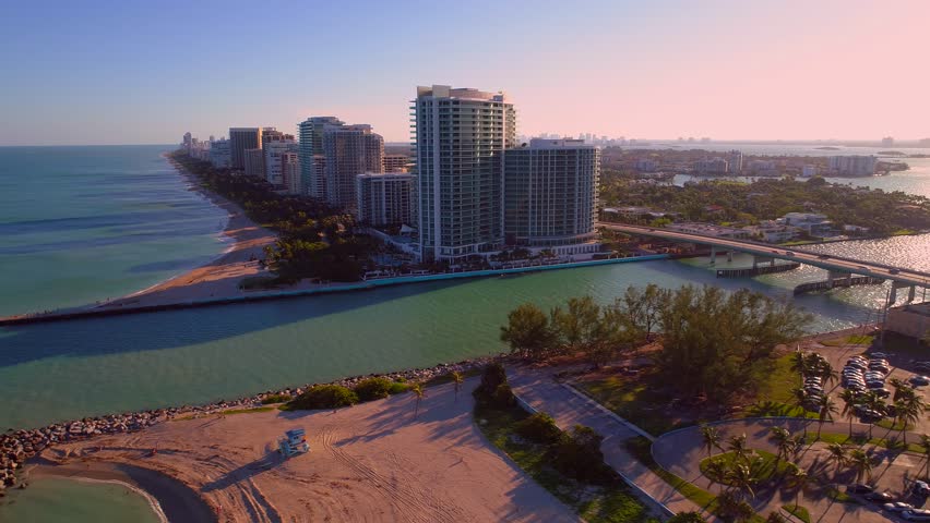 Aerial Footage Bal Harbour Fl Stock Footage Video (100% Royalty-free ...