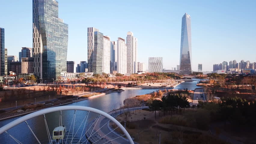 Incheon,Central Park In Songdo International Business District , South ...