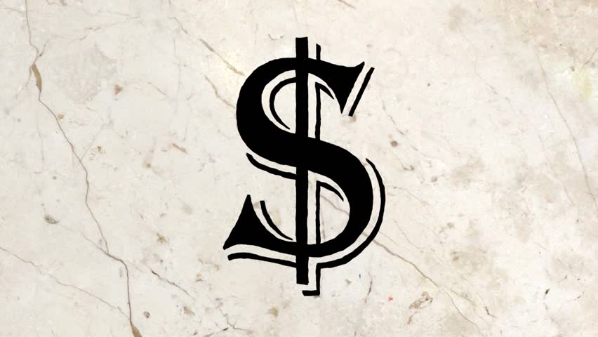 Drawn Grunge Dollar Sign Letter Stock Footage Video (100% Royalty-free ...