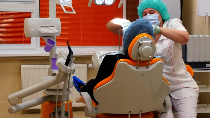 Moscow, Russia - 16 September 2016: Doctor Dentist And Girl Patient In ...