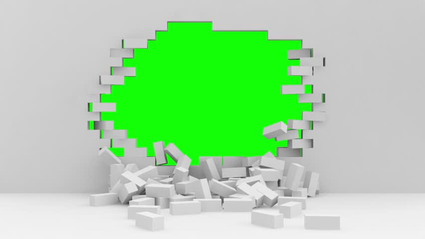 Animation of Broken Brick Wall Stock Footage Video (100% Royalty-free ...