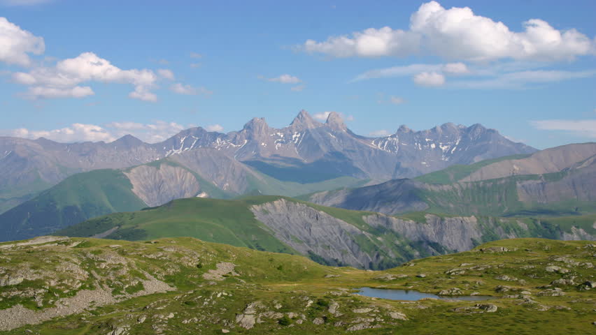 View of the French Alps Mountain Landscape image - Free stock photo ...