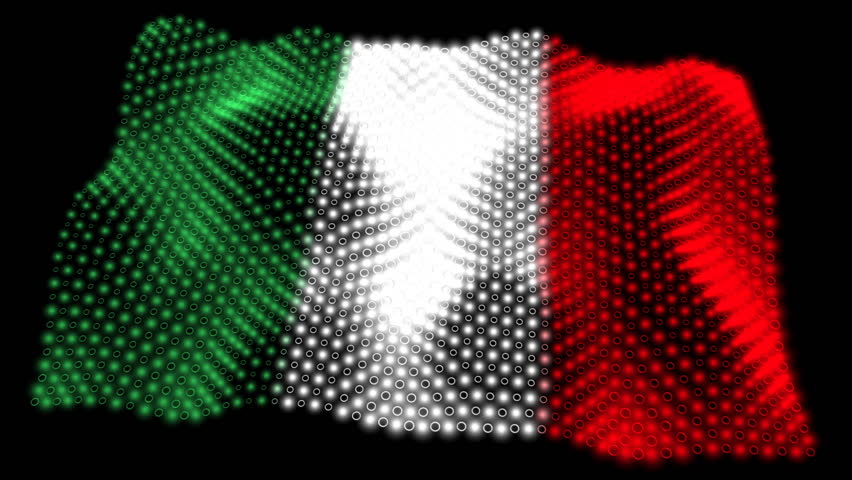 Stock video of glowing italian flag - italy 05 | 335725 | Shutterstock