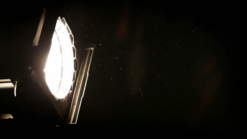 Theatrical Spotlight with Flying Dust Stock Footage Video (100% Royalty ...