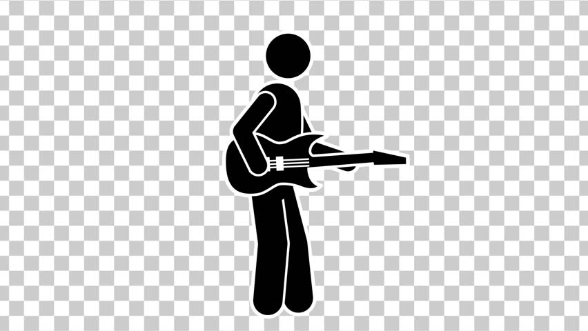 Black Stick Figure Character Bass Vidéos de stock (100 % libres de ...