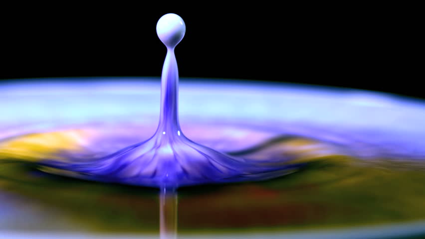 Drop of Paint Falling in Stock Footage Video (100% Royalty-free ...